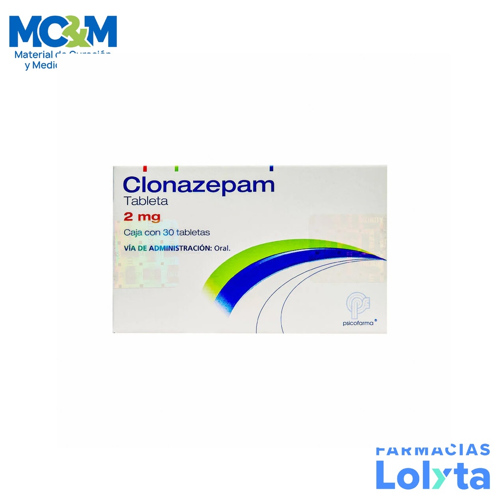 CLONAZEPAM 2 MG C/30 TAB LAB PSICOFARMA GRUPO II | Website Farmacias Lolyta